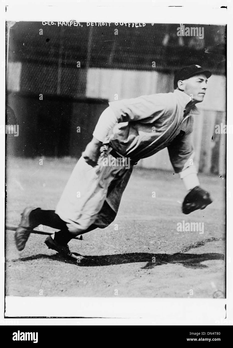This photograph features George Harper, an outfielder for the Detroit ...