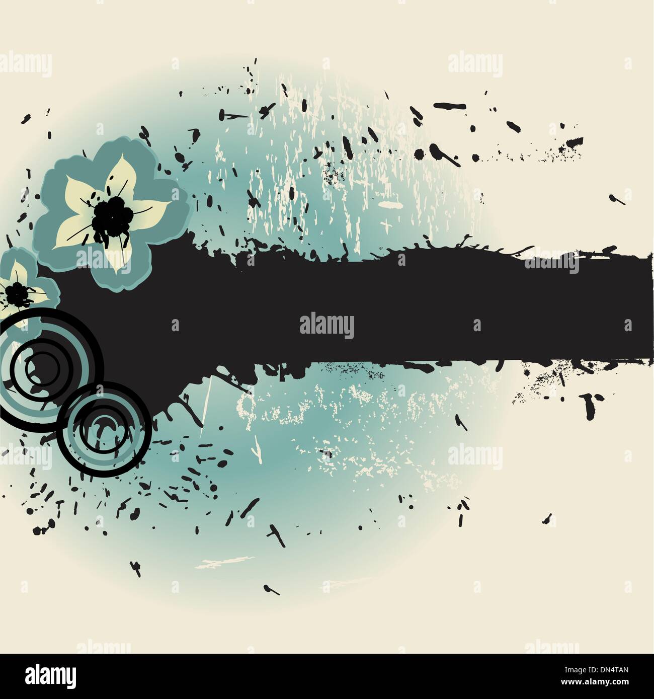 Abstract background with grey flowers Stock Vector Image & Art - Alamy