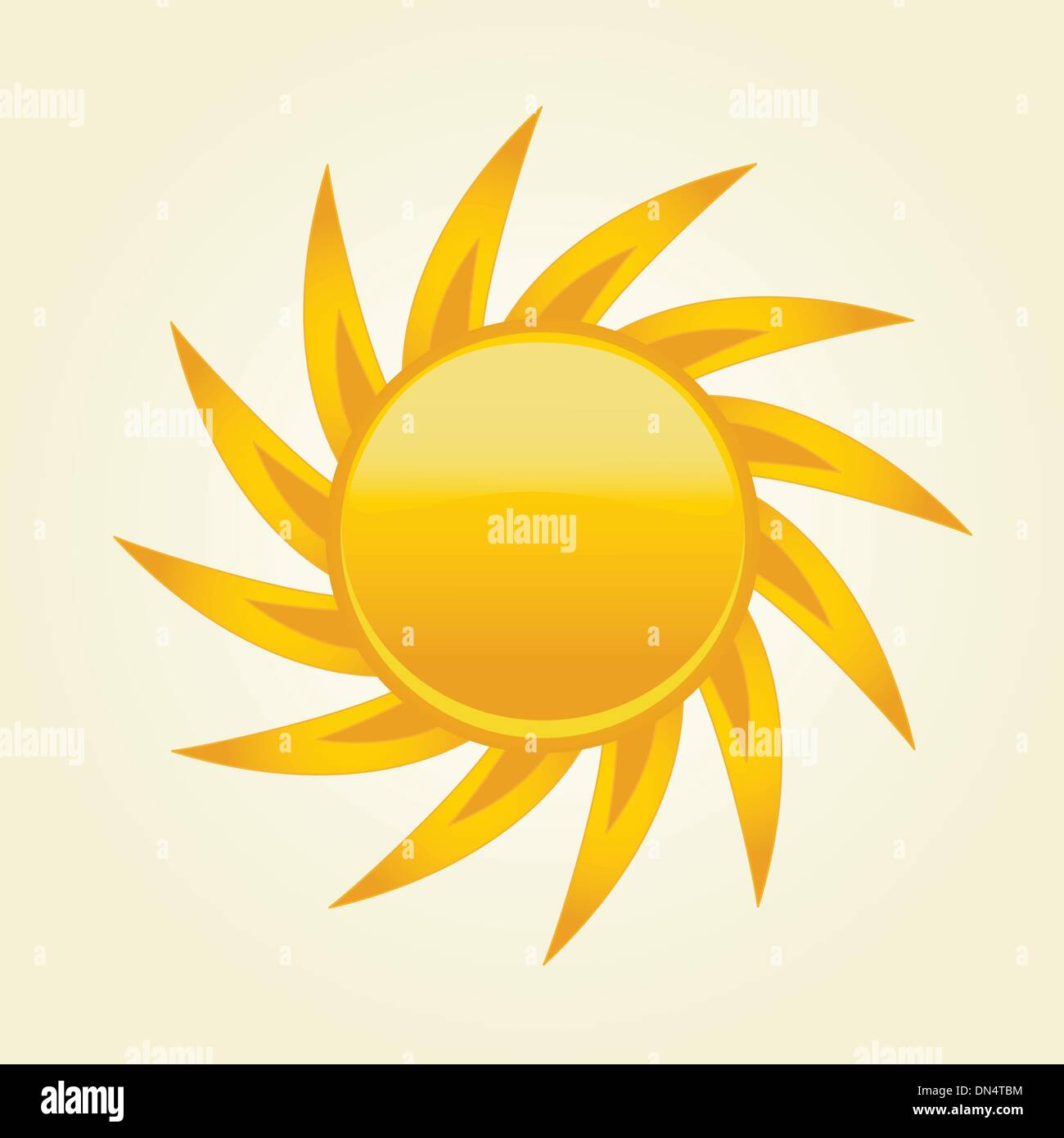 Sun over white - vector illustration Stock Vector Image & Art - Alamy