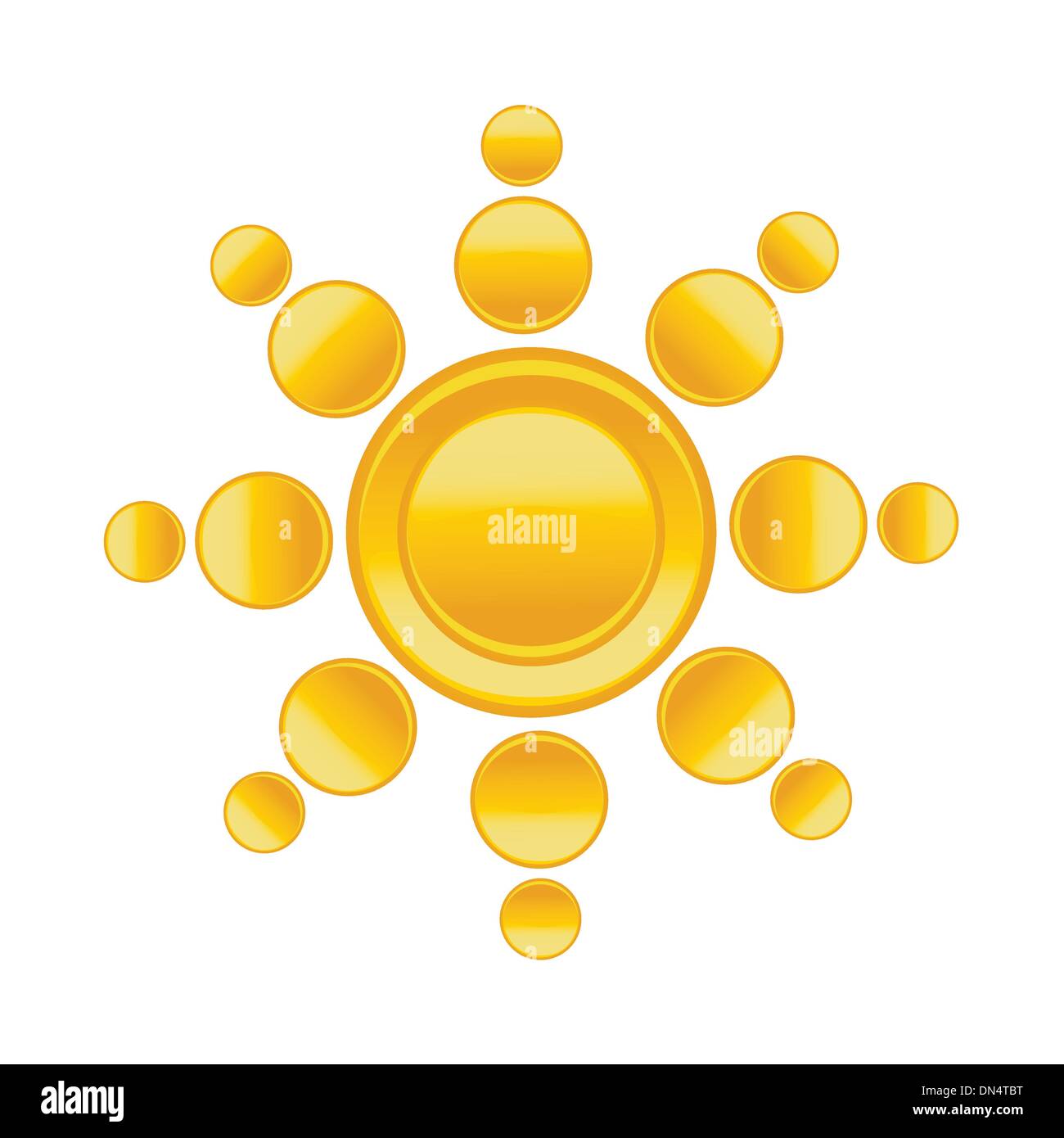 White sun vector vectors hi-res stock photography and images - Alamy