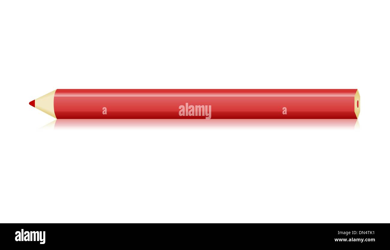 The red pencil Stock Vector Image & Art - Alamy