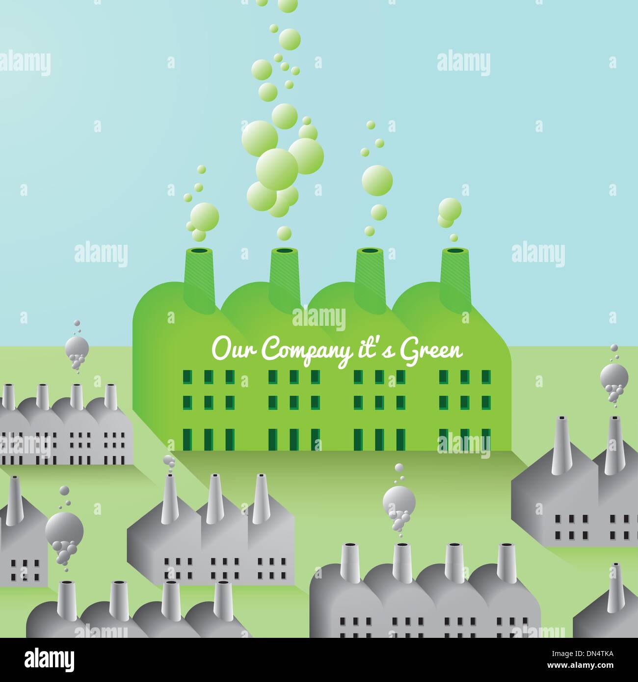 Green Company and Factory abstract Background Stock Vector Image & Art ...