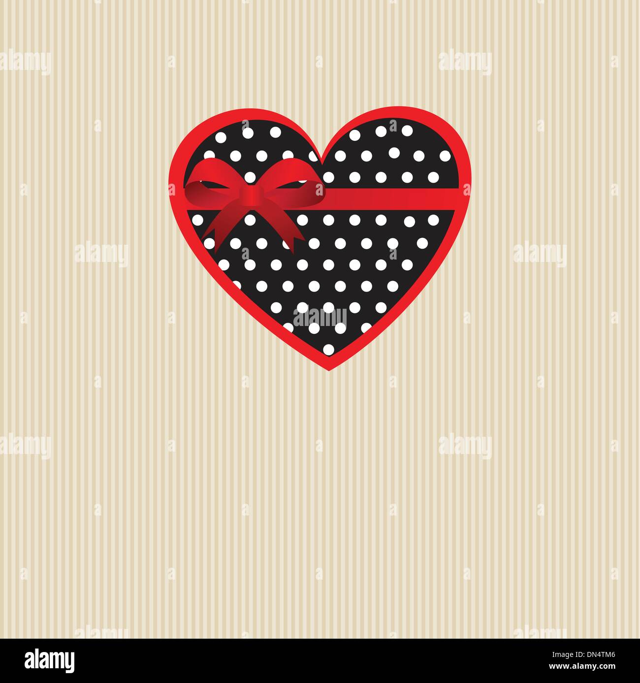 Cute vector background with vintage hearts Stock Vector Image & Art - Alamy