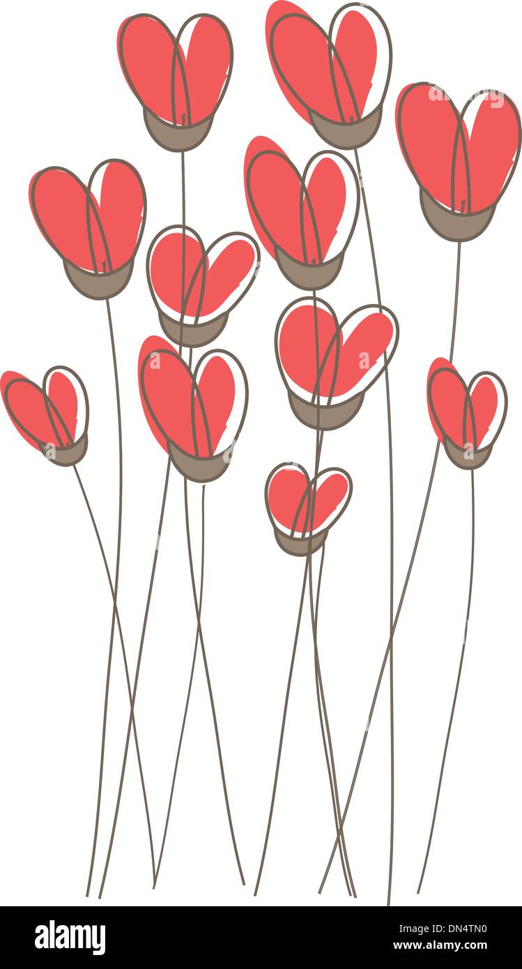 Flowers valentines Stock Vector Images - Alamy