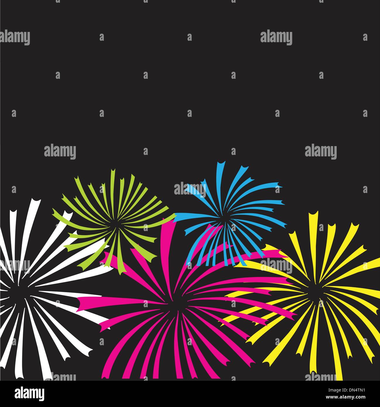Colorful vector fireworks Stock Vector Image & Art - Alamy