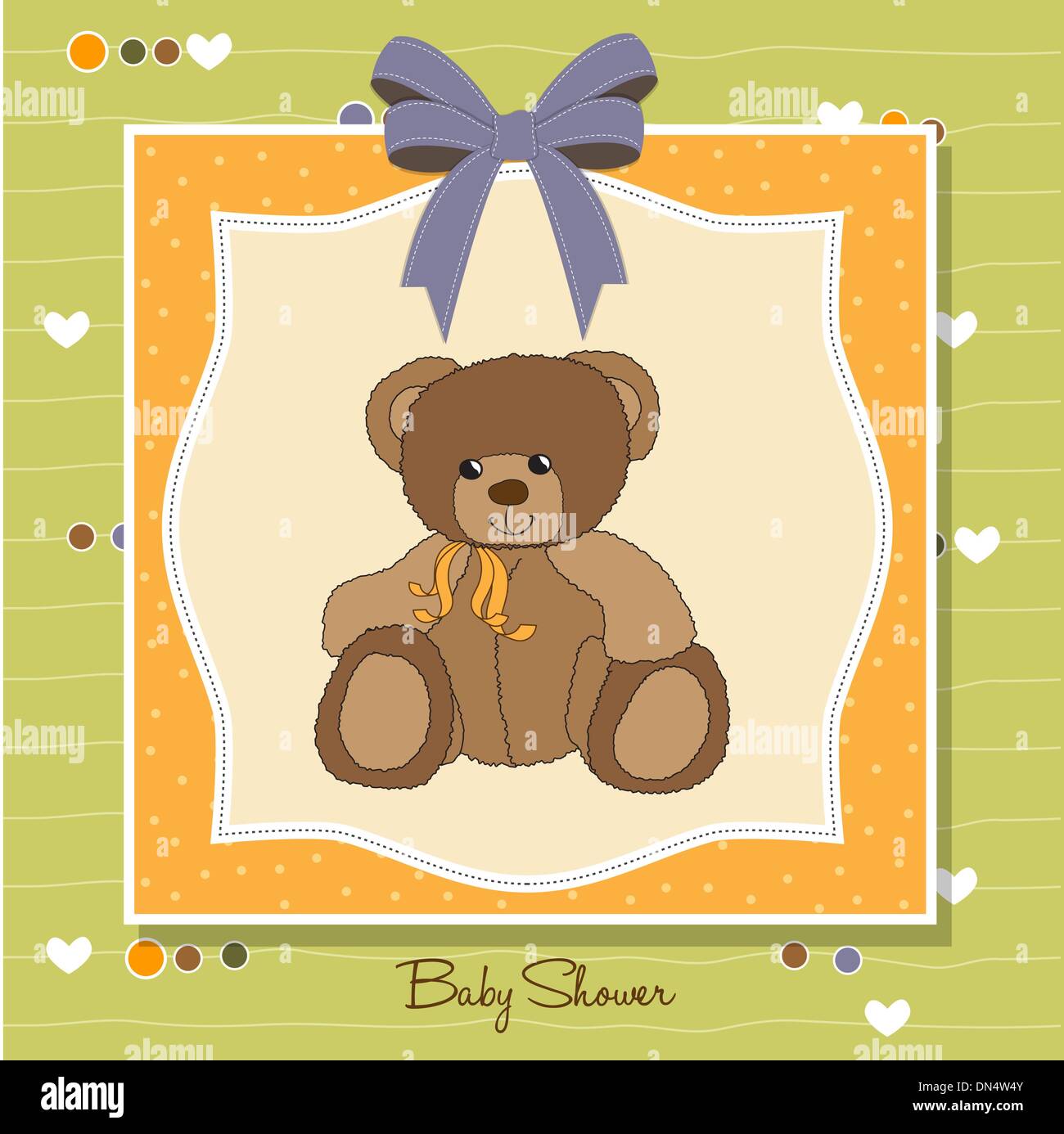 welcome baby card with teddy bear Stock Vector Image & Art - Alamy