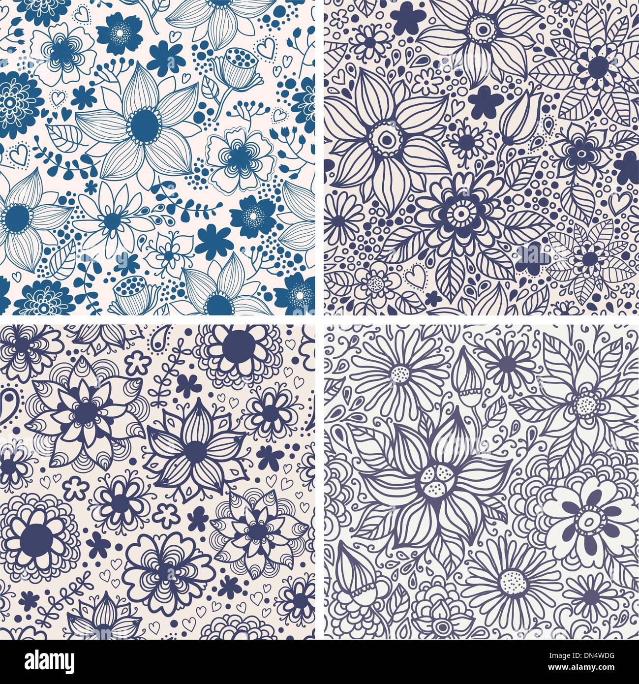 Garden patterns Stock Vector Images - Alamy