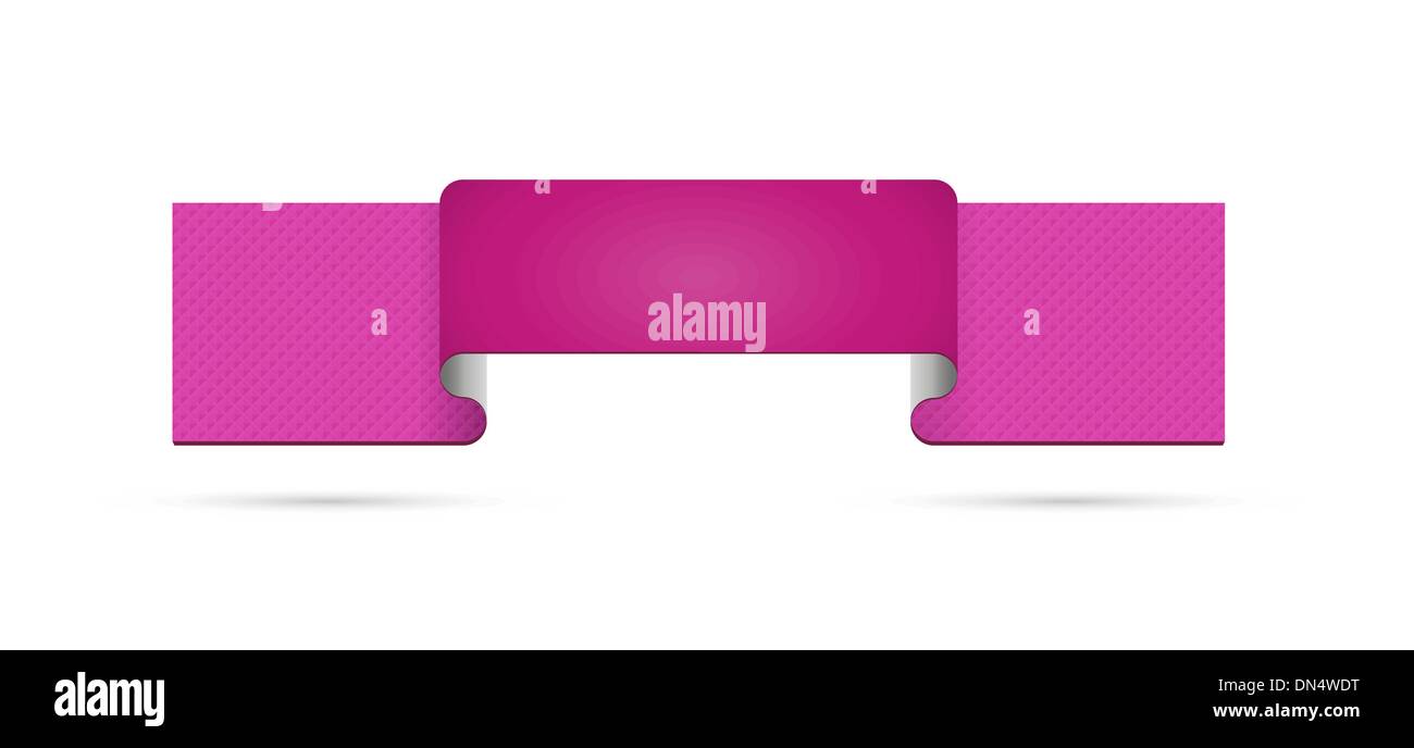 magenta ribbon template Stock Vector Image & Art - Alamy