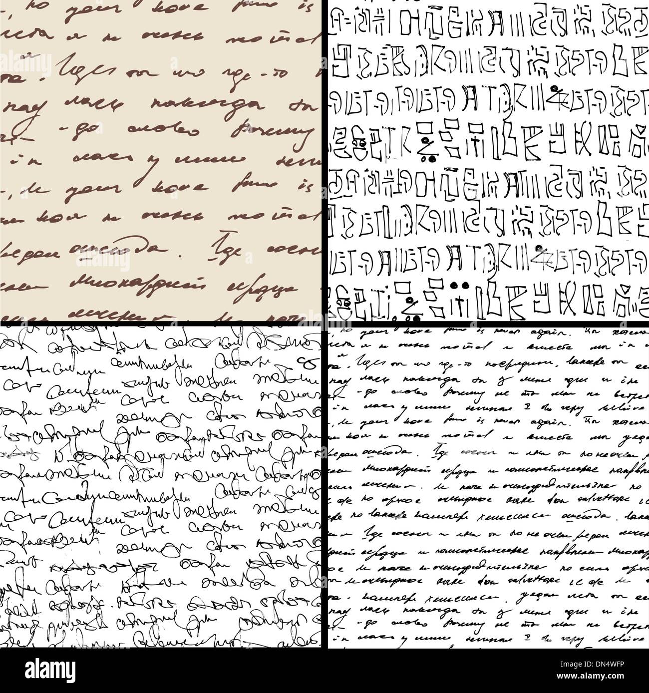 Seamless vintage text pattern on background Stock Vector Image & Art ...