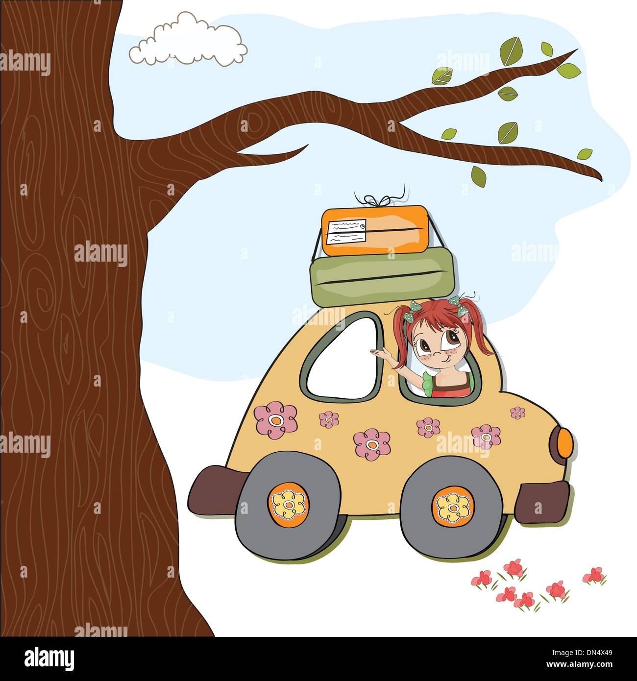 Going on holiday cartoon hi-res stock photography and images - Alamy