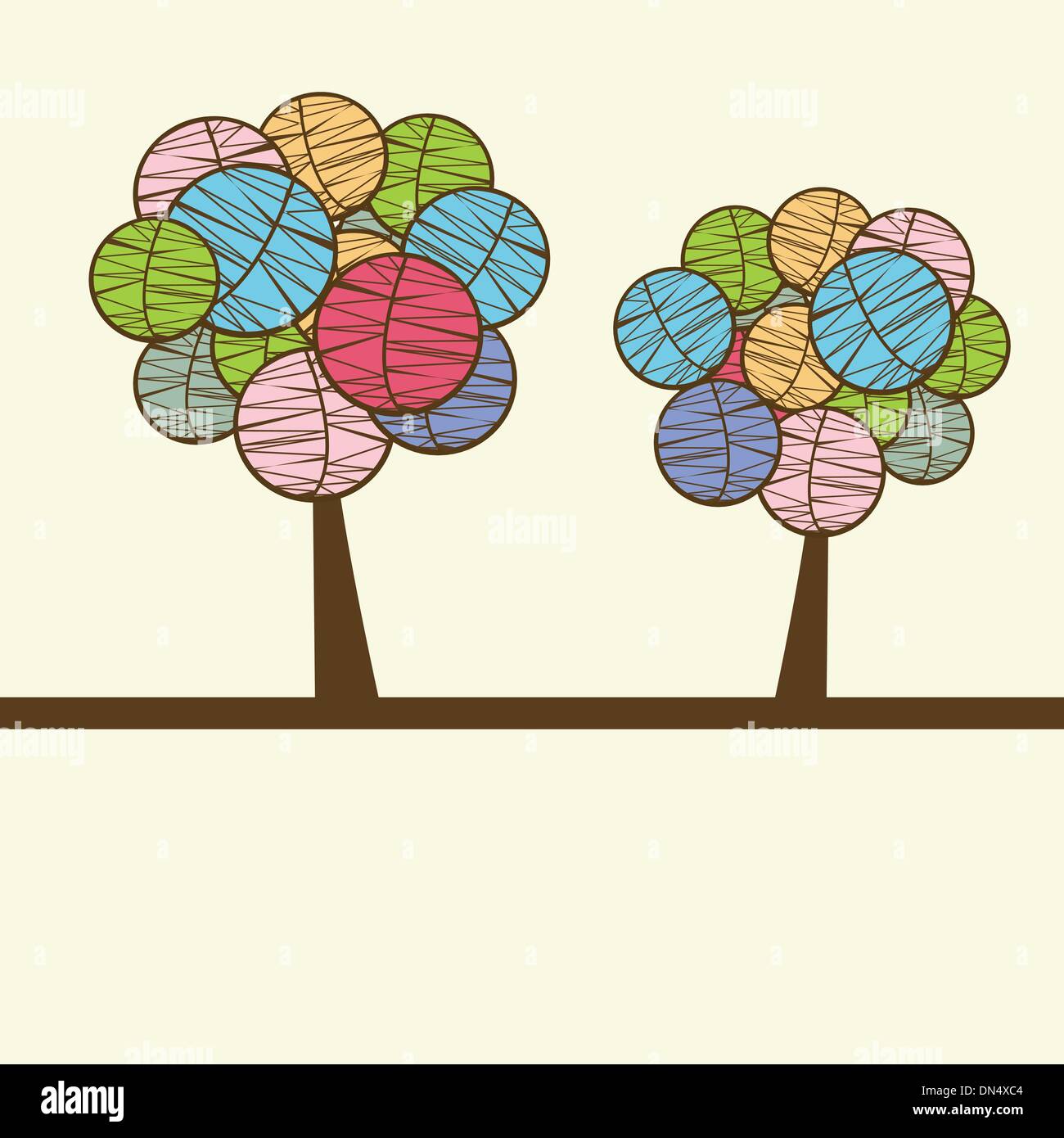 Illustration of beautiful spring background Stock Vector Image & Art ...