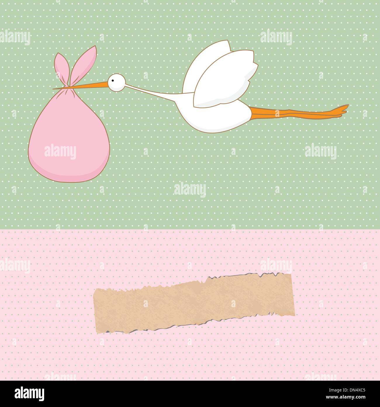Stork arrival Stock Vector Images - Alamy