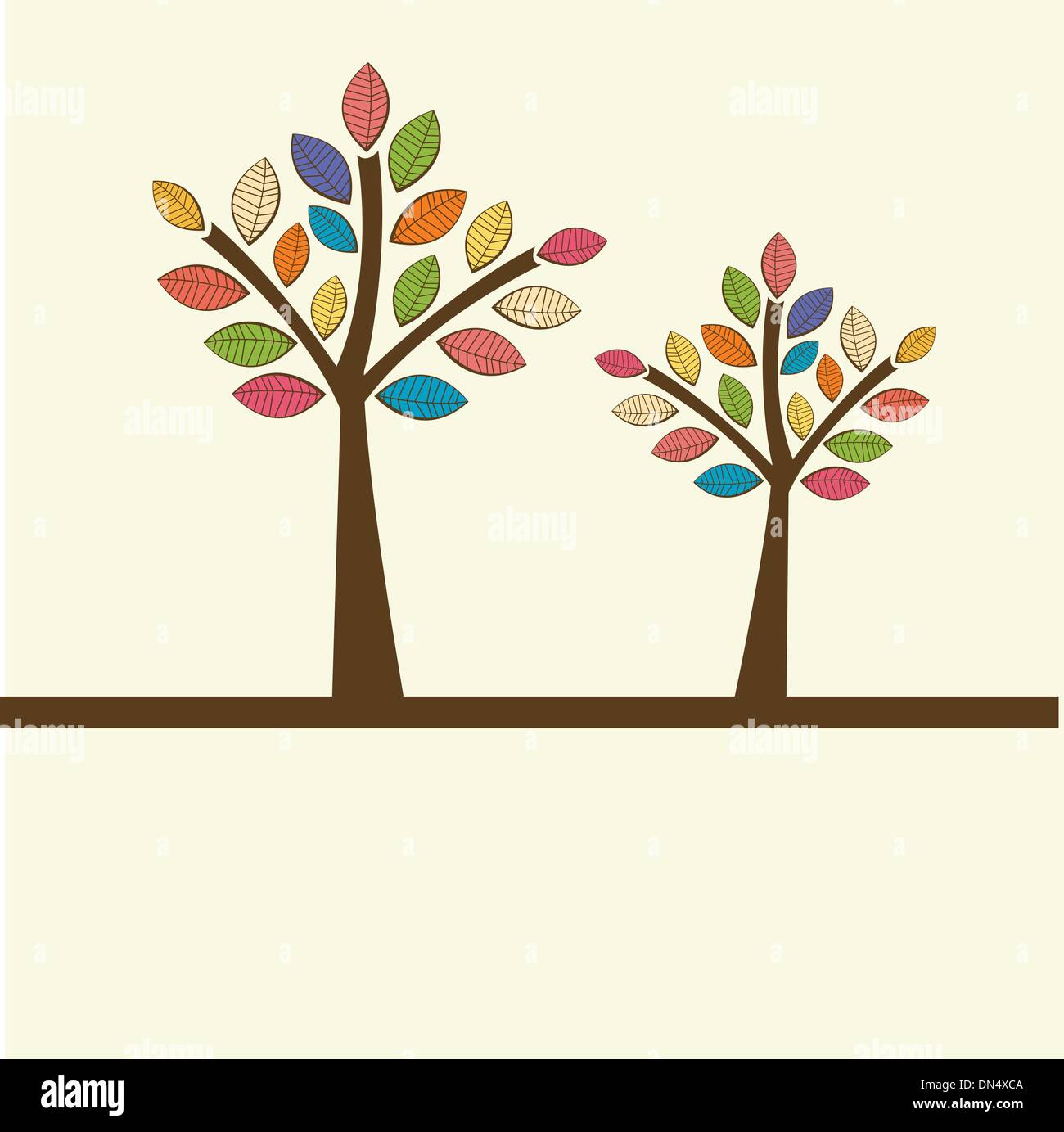 Illustration of beautiful spring background Stock Vector Image & Art ...