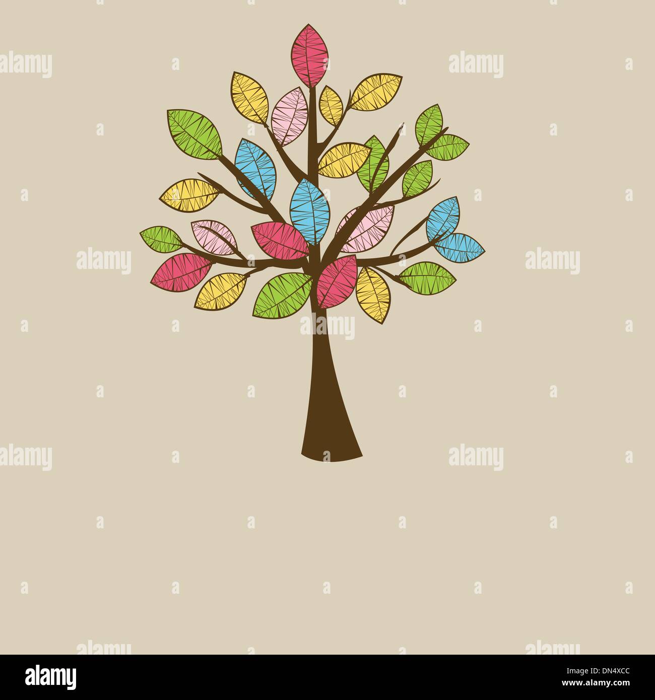 Illustration of beautiful spring background Stock Vector Image & Art ...