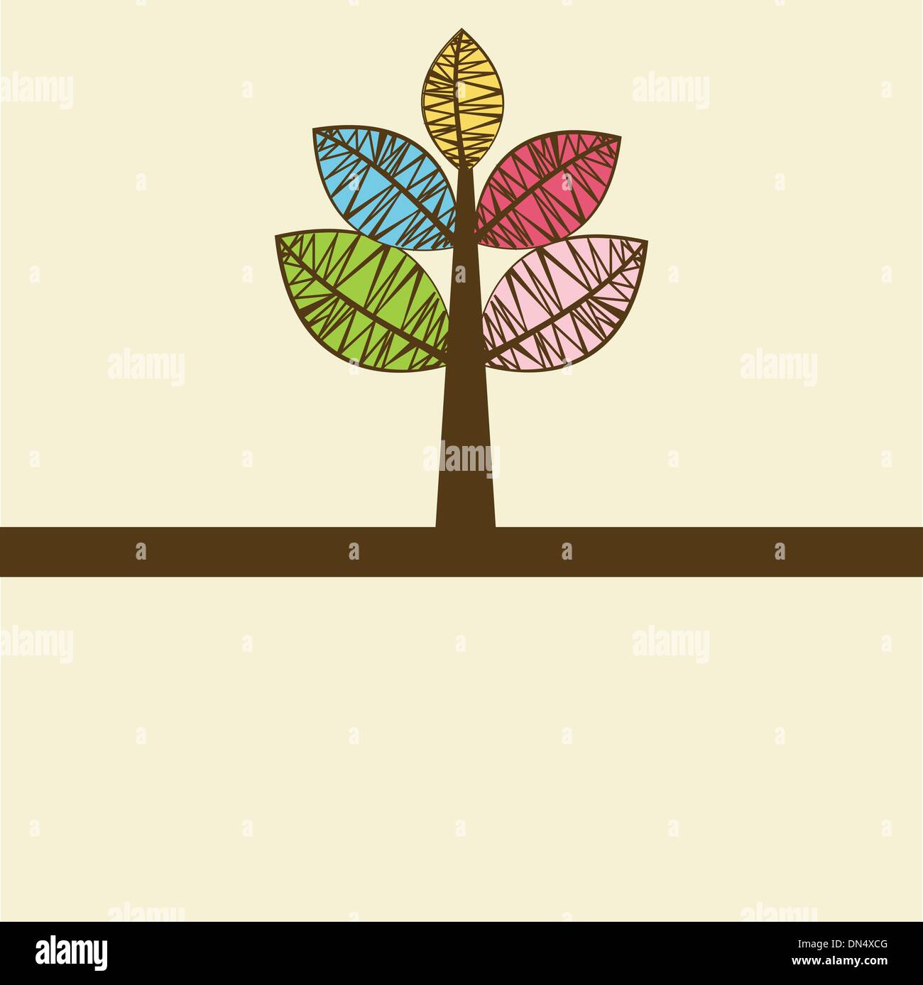 Illustration of beautiful spring background Stock Vector Image & Art ...