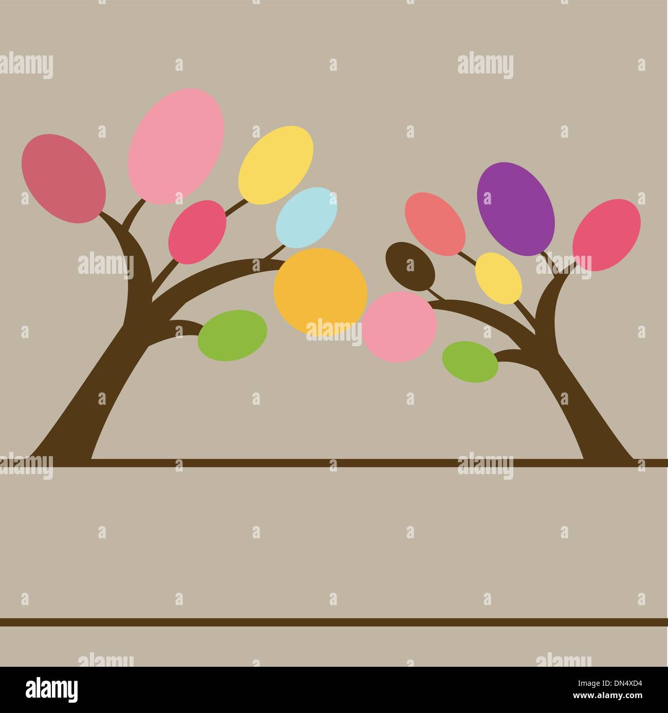 Illustration of beautiful spring background Stock Vector Image & Art ...