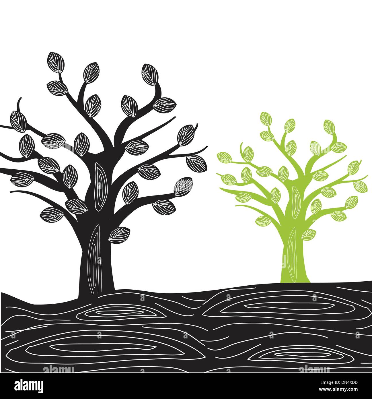 Illustration of beautiful spring background Stock Vector Image & Art ...