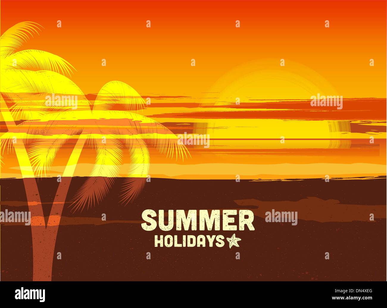 Magic sky evening dawn Stock Vector Images - Alamy