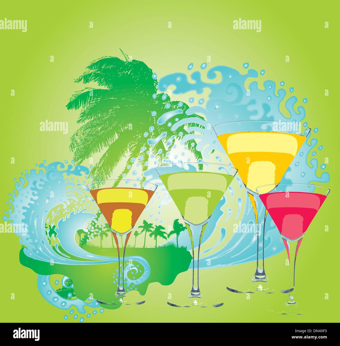 Pacific ocean beautiful Stock Vector Images - Alamy