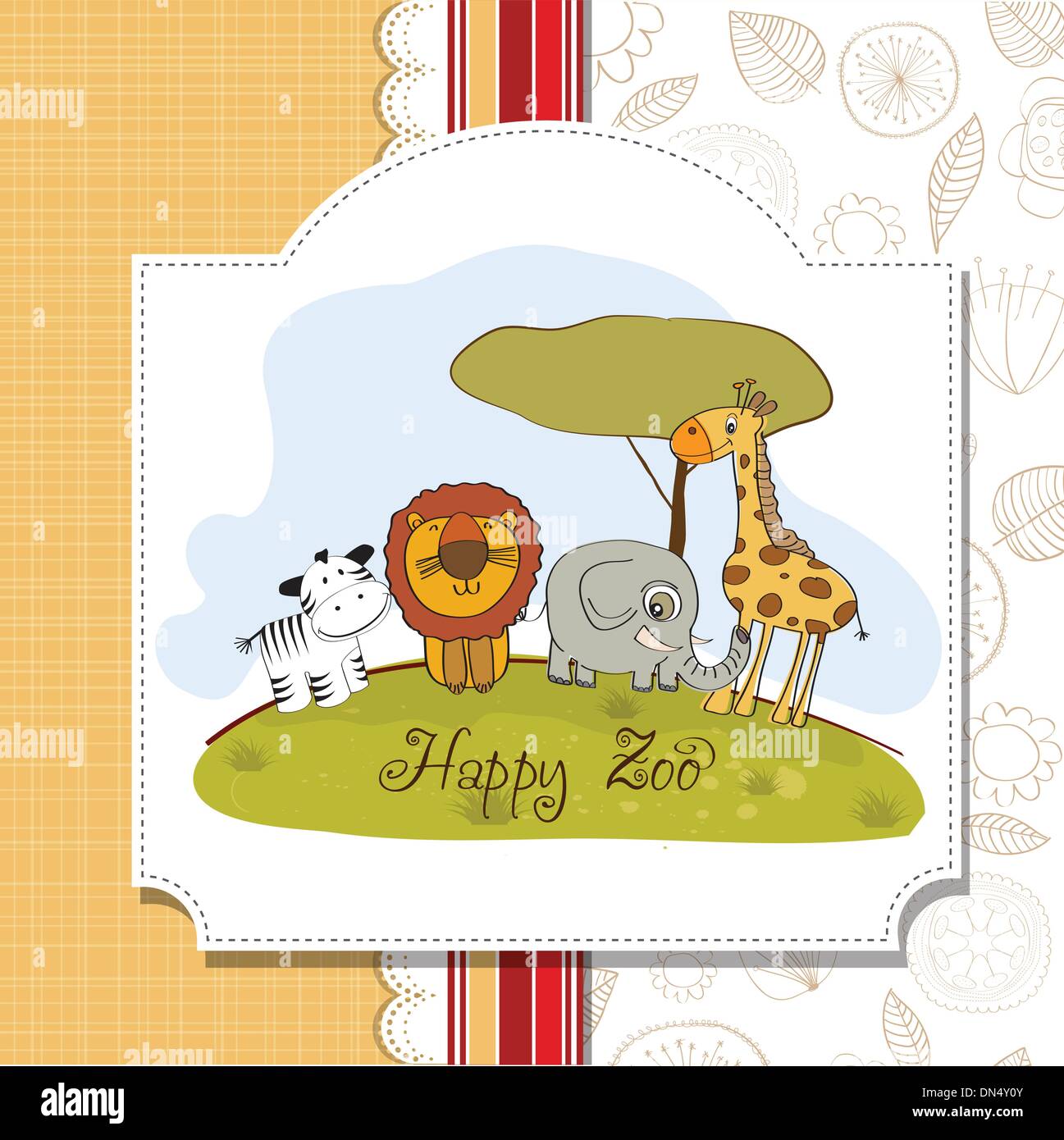 Banner zoo Stock Vector Images - Alamy