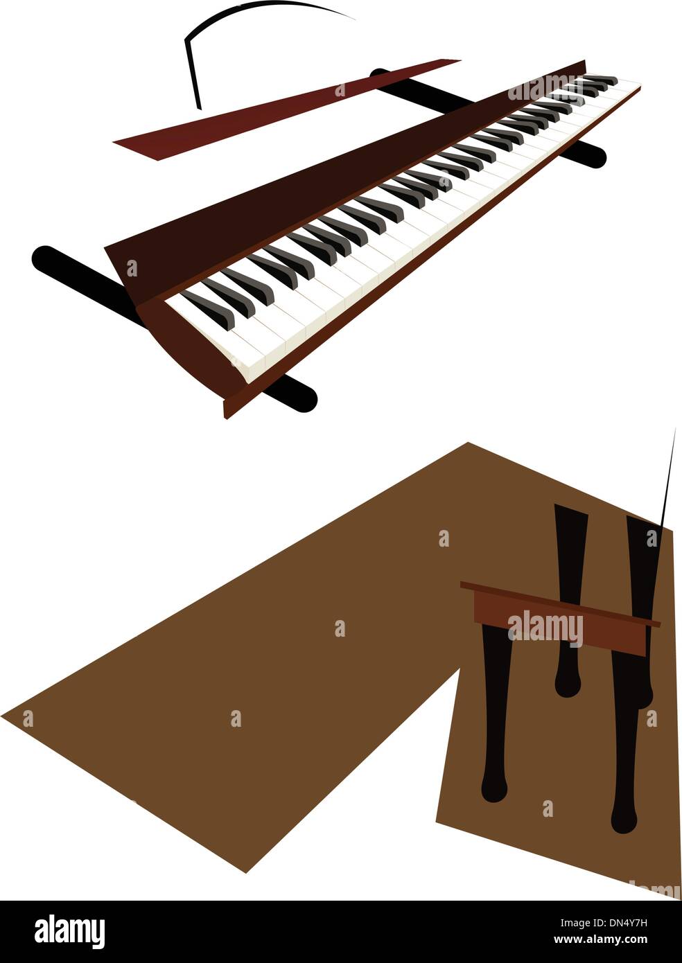 Digital background on instrument Stock Vector Images - Alamy