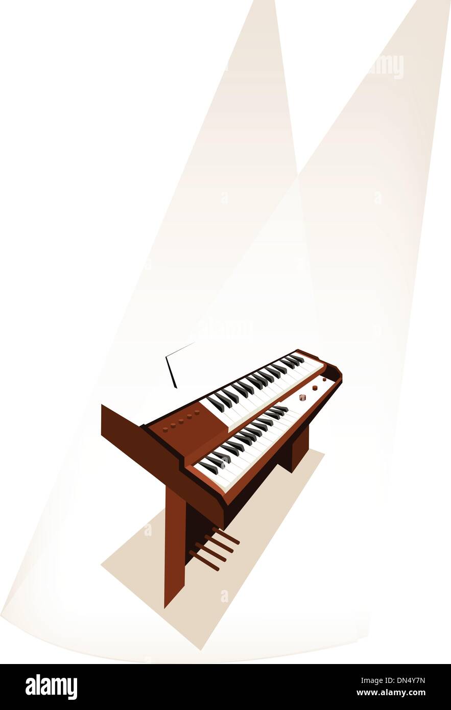 Old pipe organ Stock Vector Images - Alamy