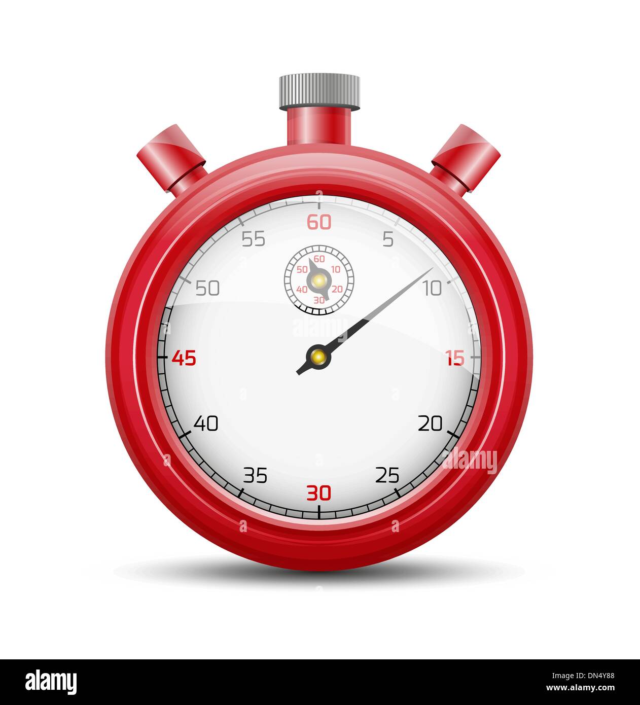 The red stopwatch Stock Vector Image & Art - Alamy