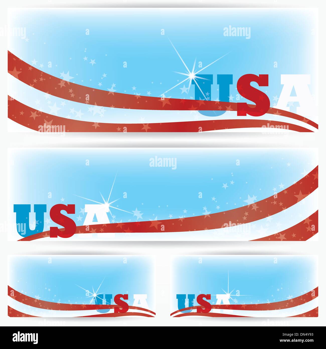 Background banners of USA flags, brochure Stock Vector Image & Art - Alamy
