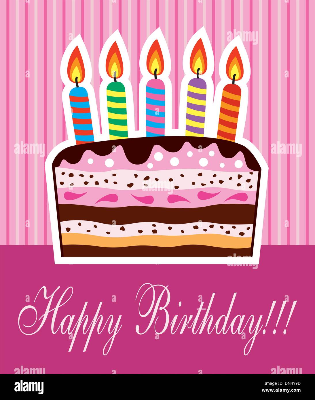 vector birthday cake Stock Vector Image & Art - Alamy