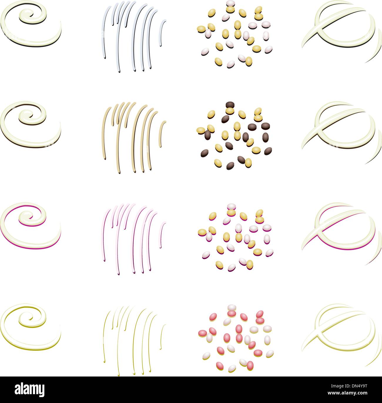 Brown sugar vector vectors Cut Out Stock Images & Pictures - Alamy