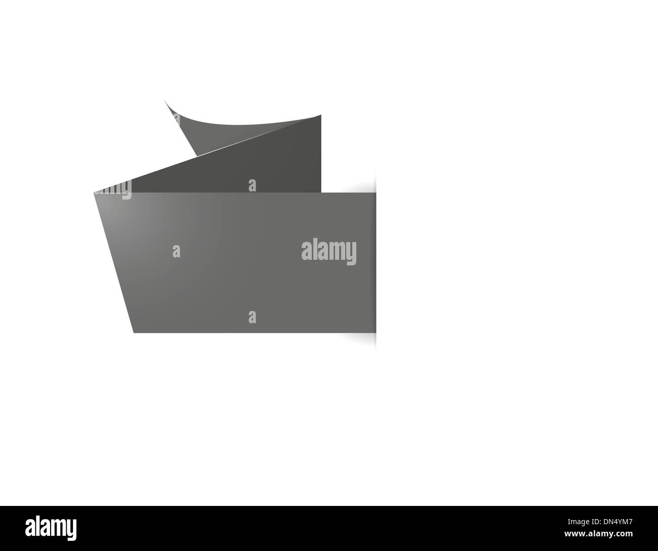 grey ribbon style label Stock Vector Image & Art - Alamy