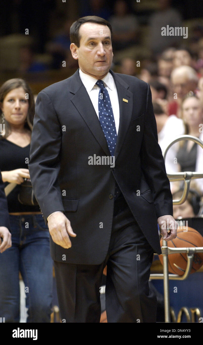 Nov 25, 2006; Durham, NC, USA; Legendary Duke University Head Coach ...