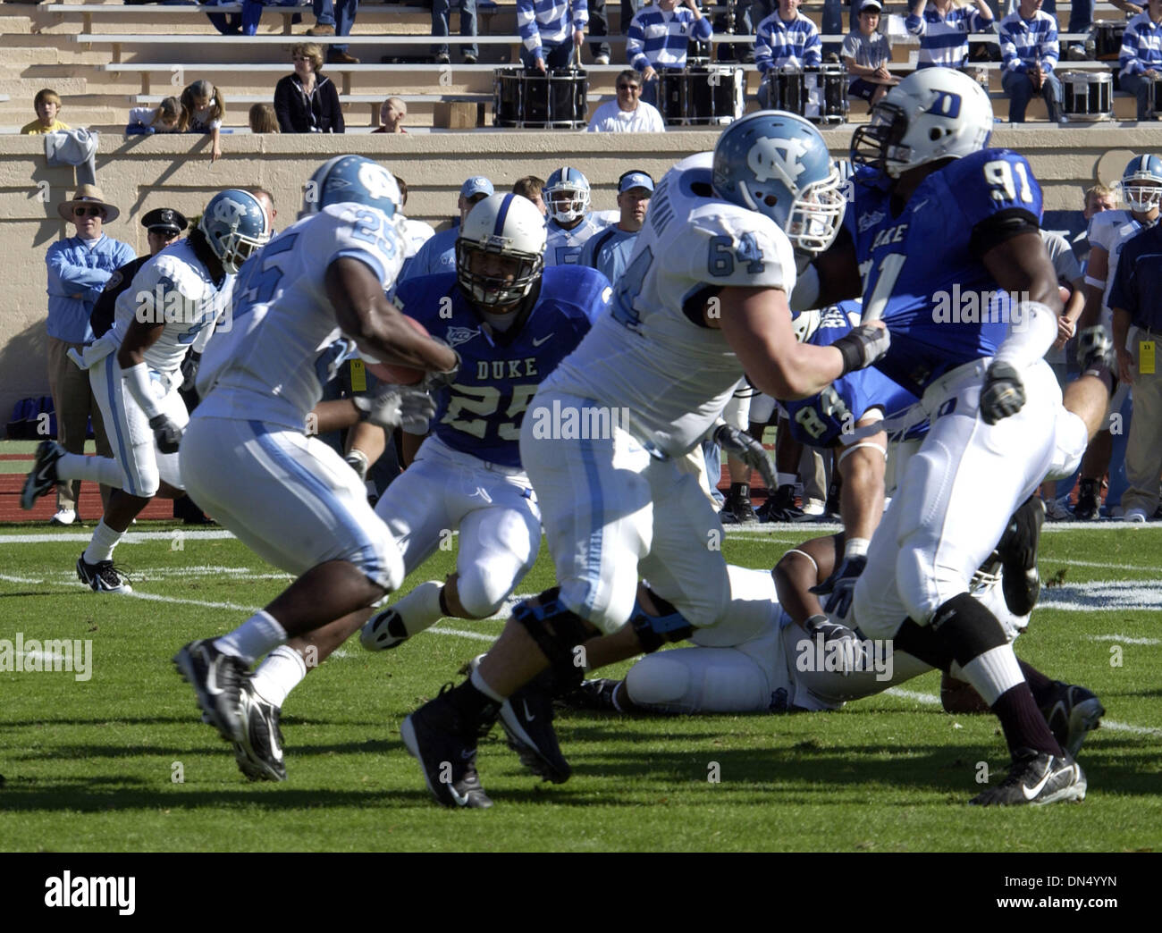 Nov 25, 2006; Durham, NC, USA; Tarheel RONNIE McGILL carries the ball ...