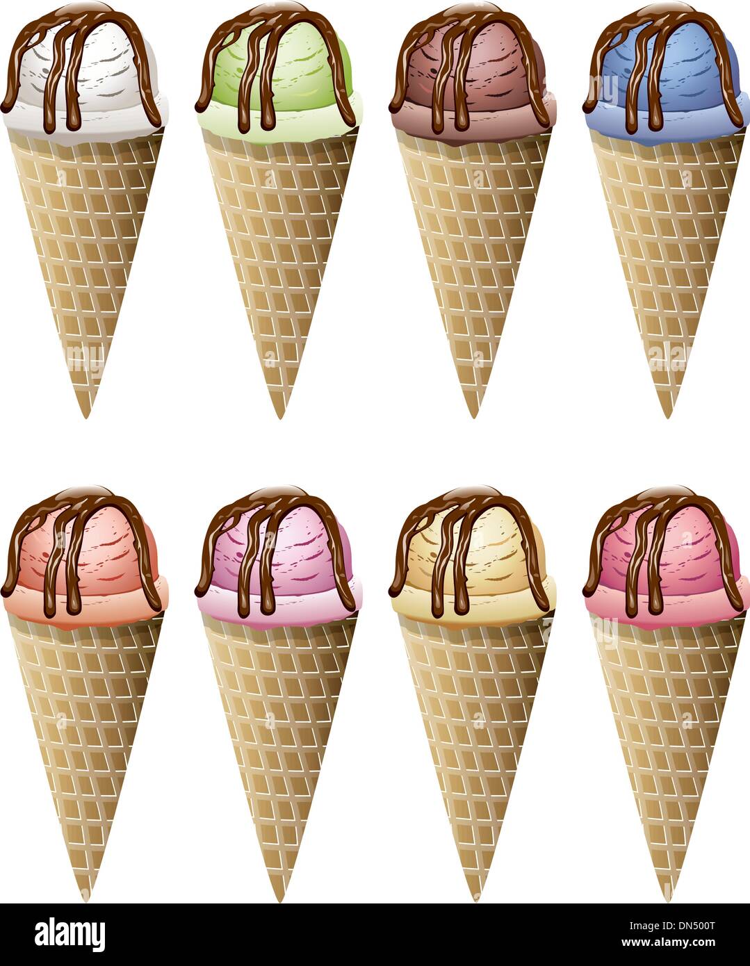 Classic vector brown yellow Cut Out Stock Images & Pictures - Alamy