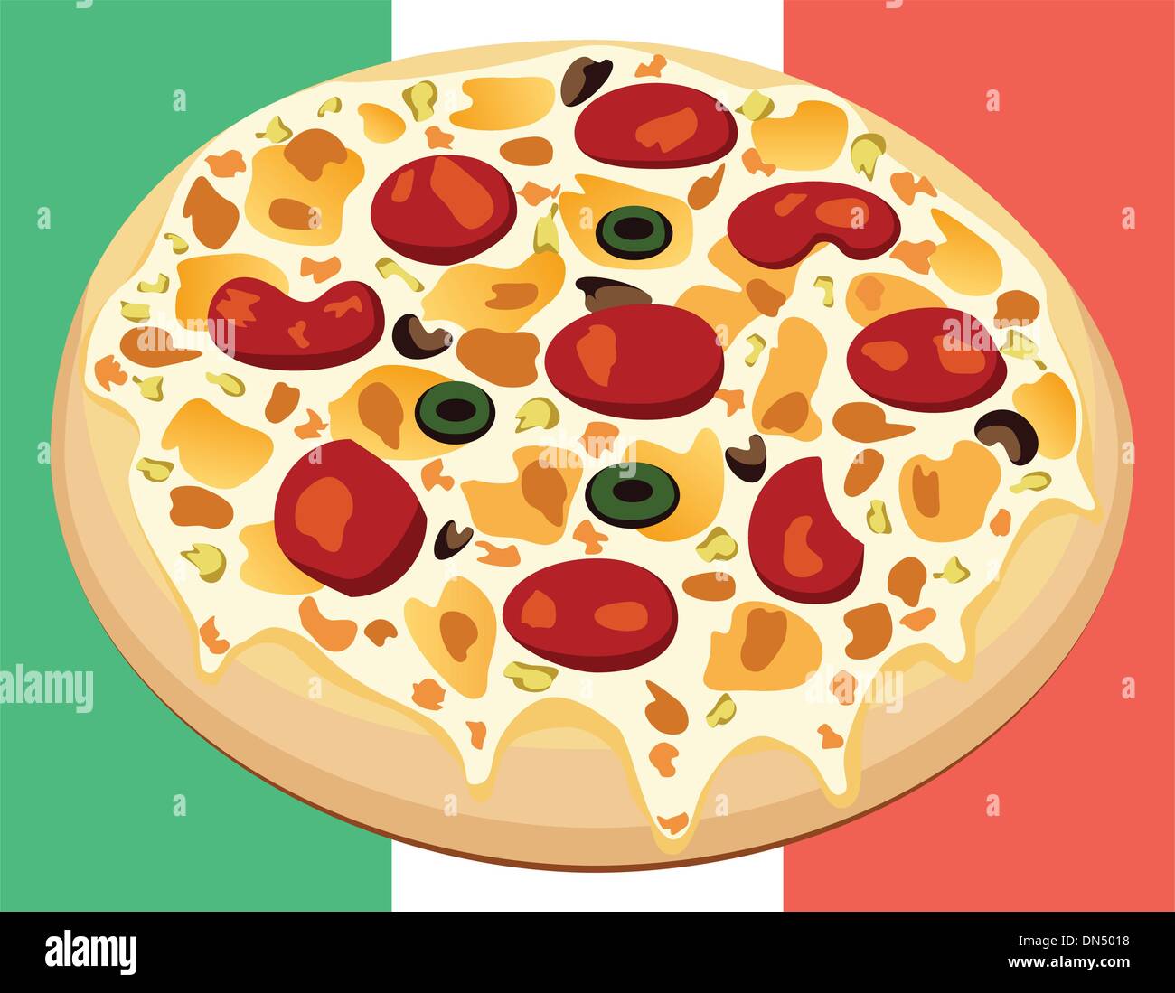 Pizza vector vectors hi-res stock photography and images - Alamy