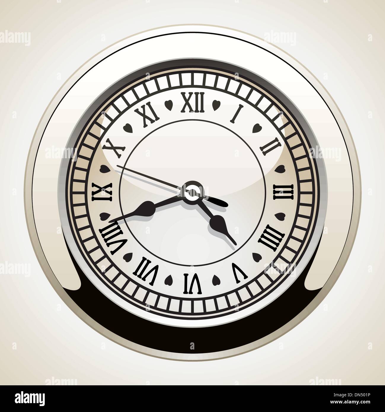 Clock vector ornament Stock Vector Images - Alamy