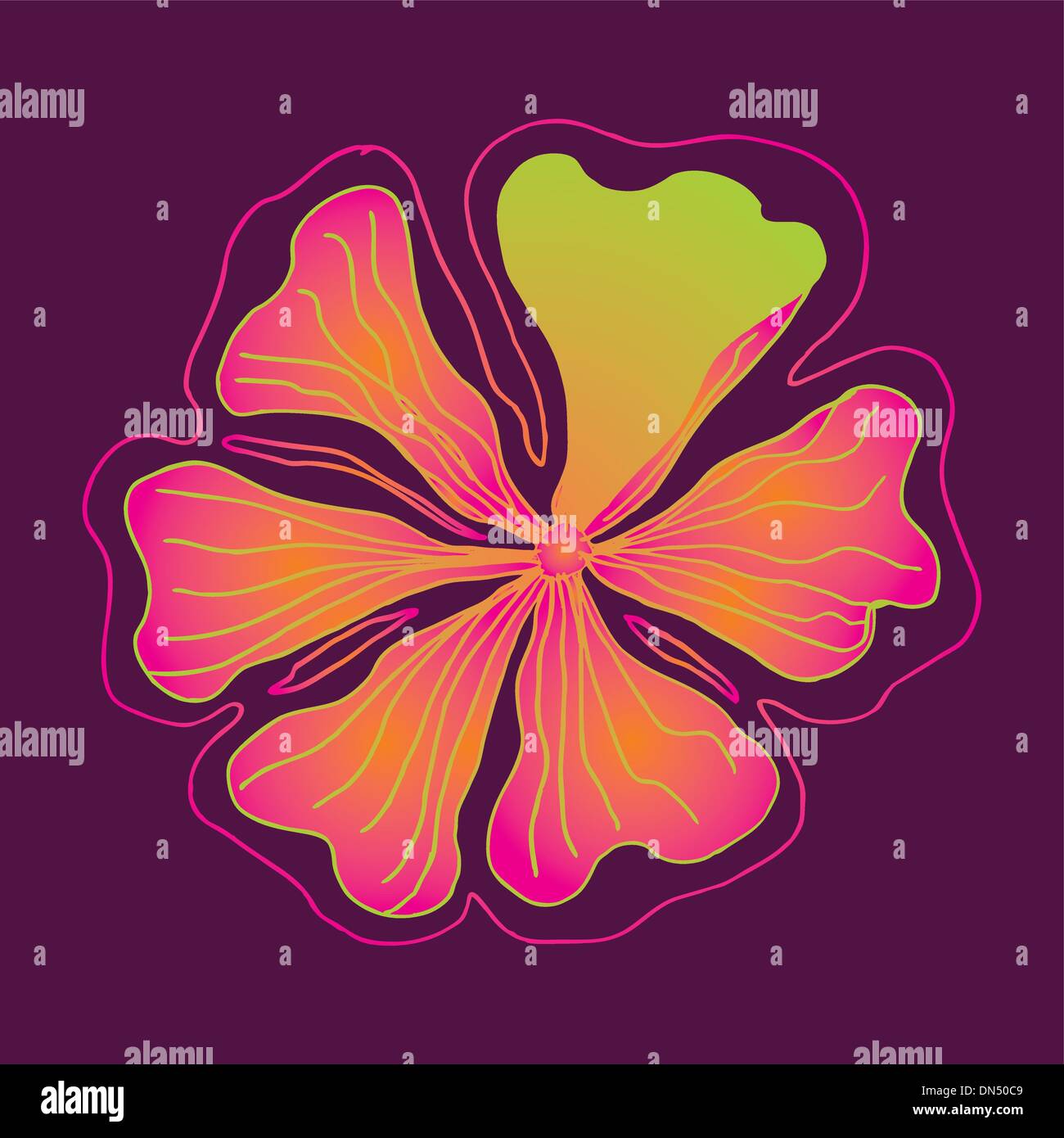 Hibiscus flower vector hi-res stock photography and images - Alamy