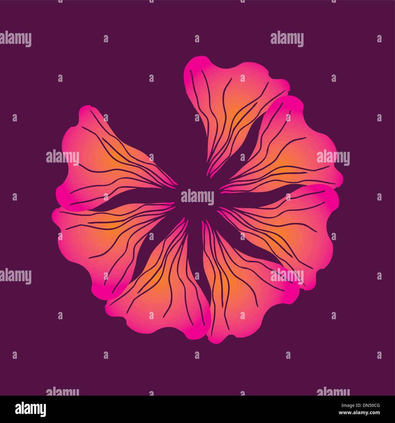spring hibiscus flower vector art Stock Vector Image & Art - Alamy