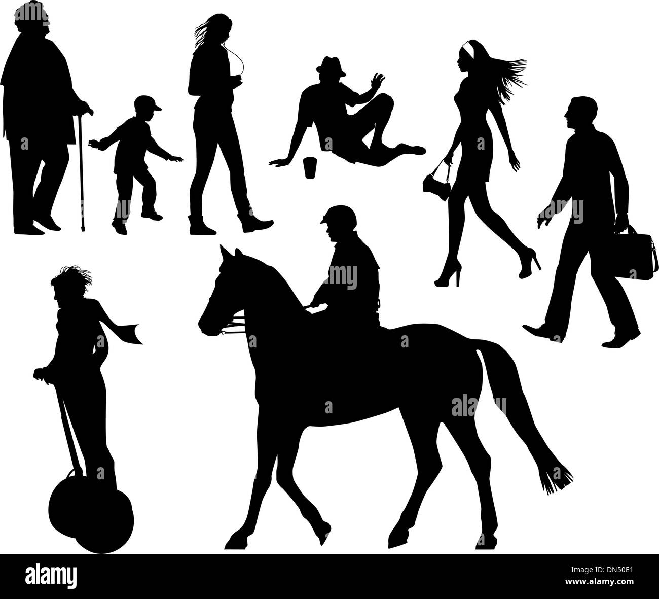 Boy on the street Stock Vector Images - Alamy