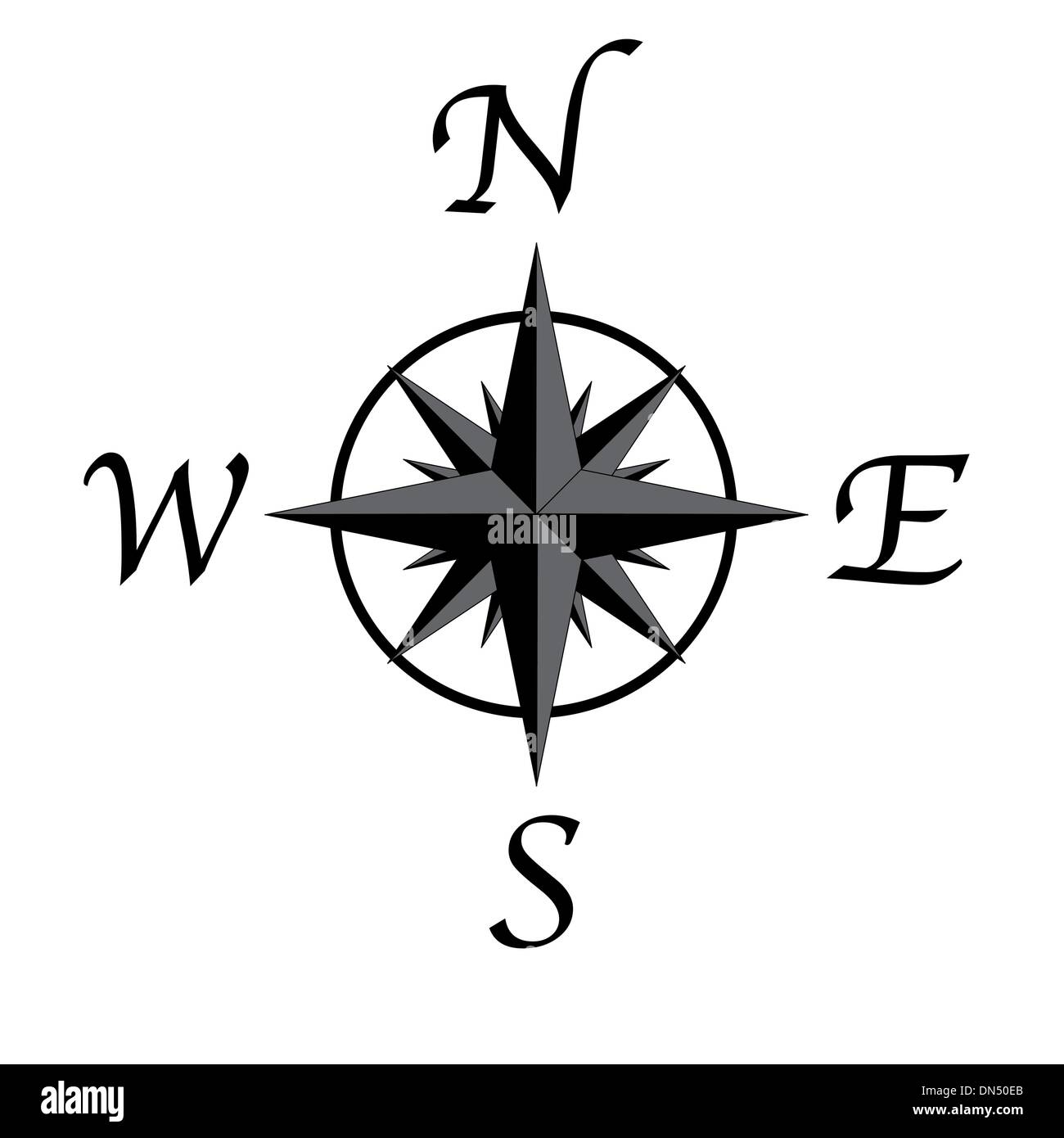 Compass Stock Vector Images - Alamy