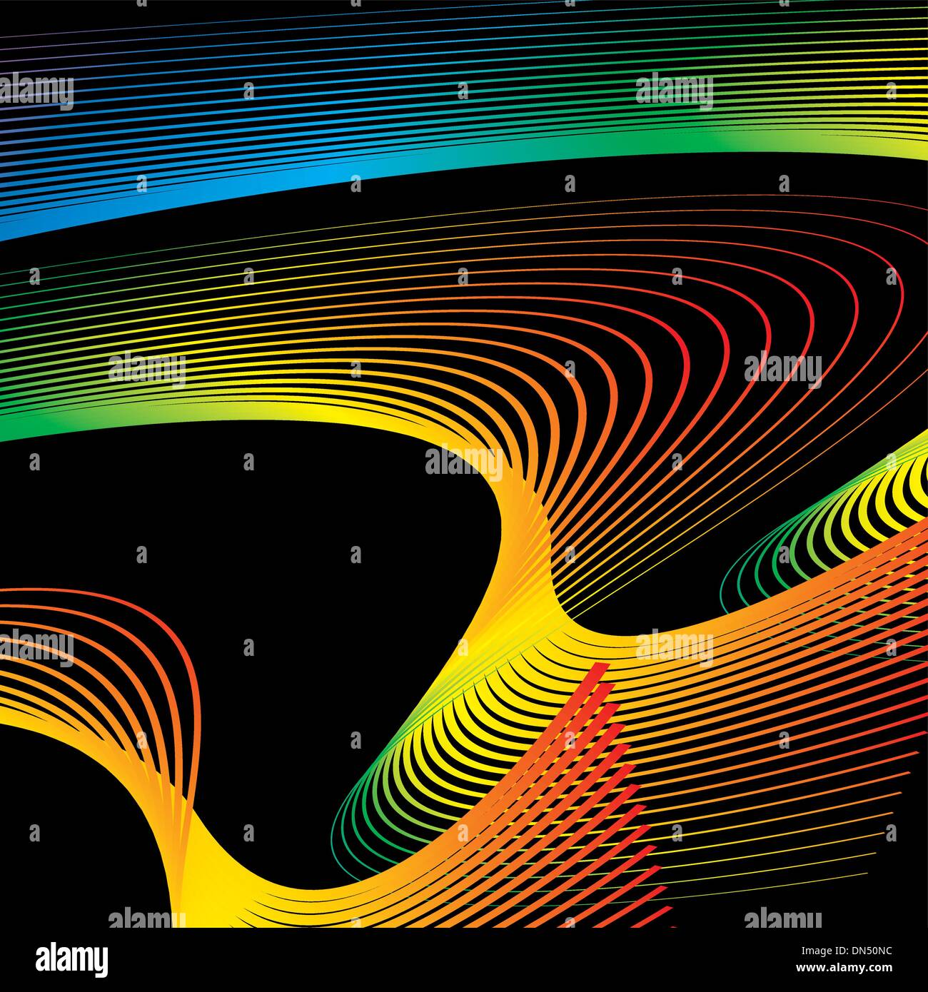 black background mix color line vector art Stock Vector Image & Art - Alamy