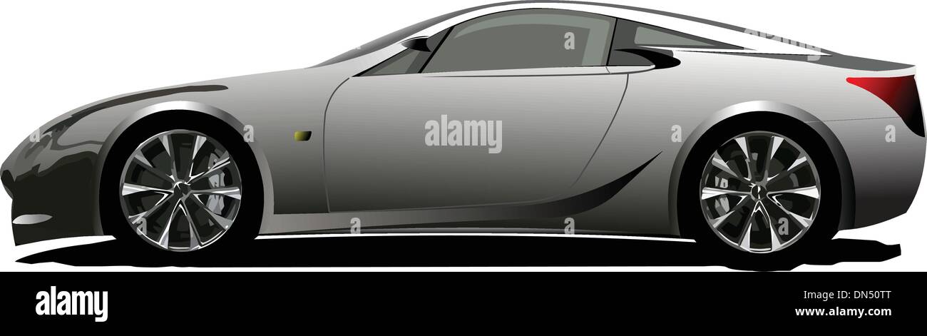 Gray car image. Vector illustration Stock Vector Image & Art - Alamy