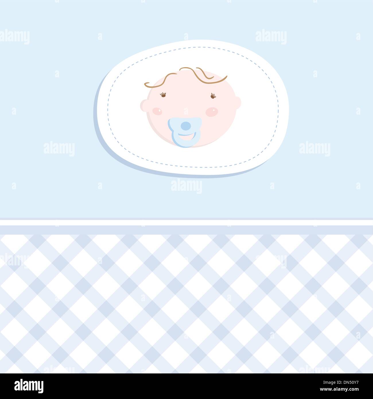 Baby boy arrival announcement card Stock Vector Image & Art - Alamy