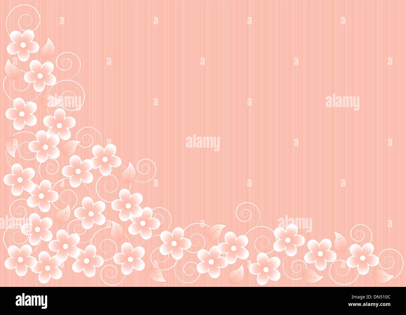 Abstract Pink Background with Flowers Stock Vector Image & Art - Alamy