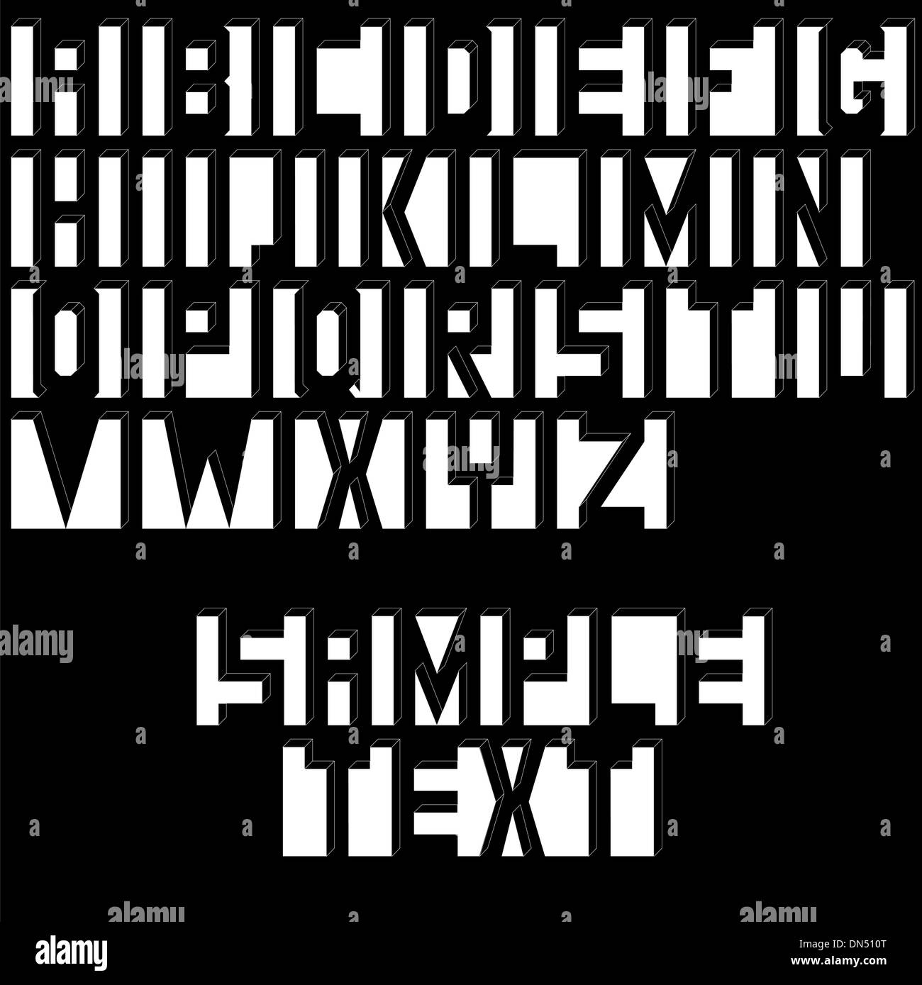 Abstract font hi-res stock photography and images - Alamy