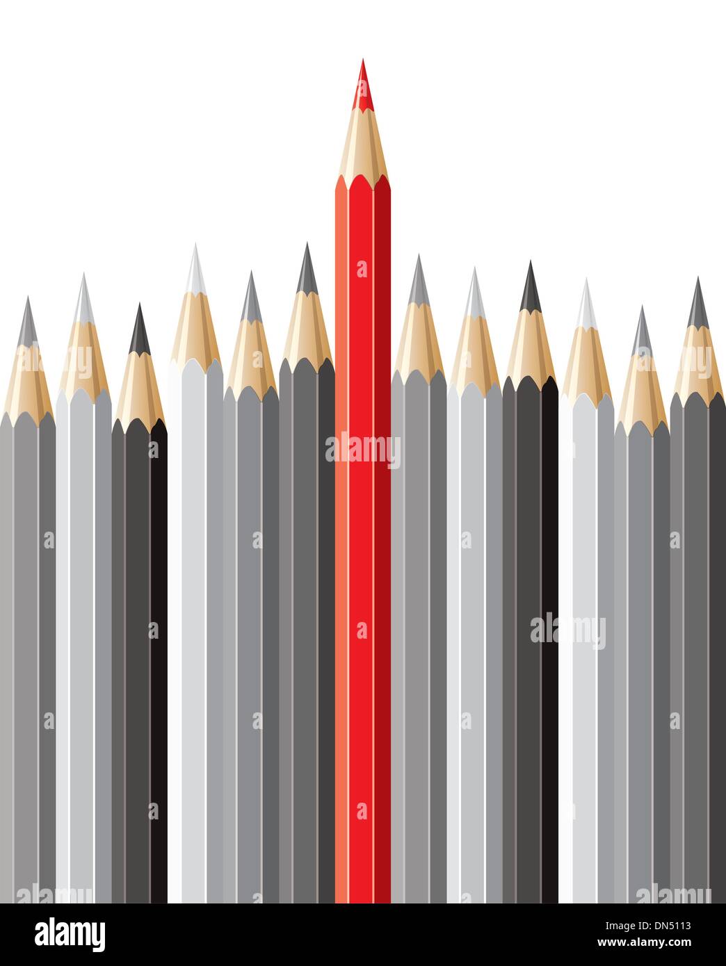 Business leader concept wooden Stock Vector Images - Alamy