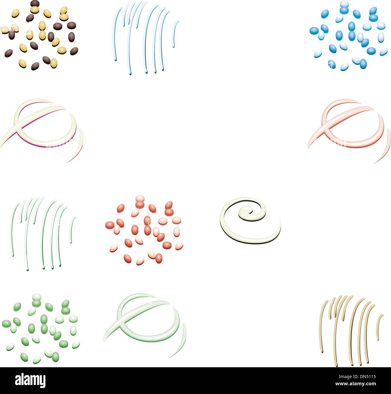 Sweet chocolate candies various Stock Vector Images - Alamy