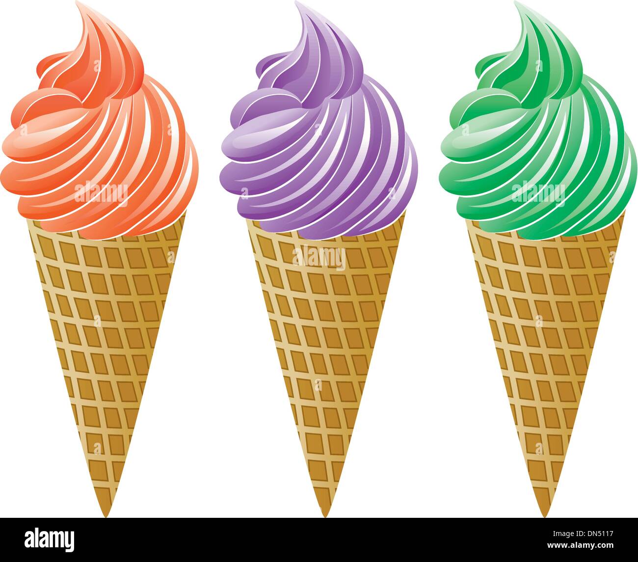 Sugar cones Stock Vector Images - Alamy