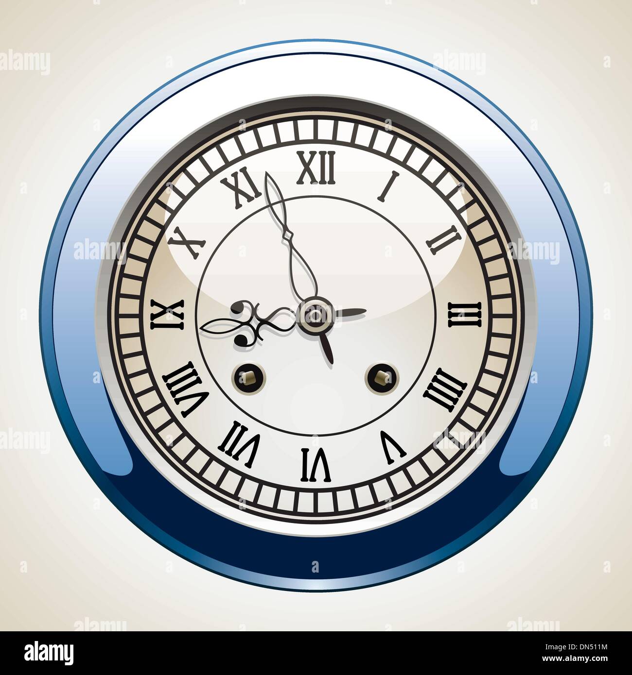 Vintage clock graphic hour hi-res stock photography and images - Alamy