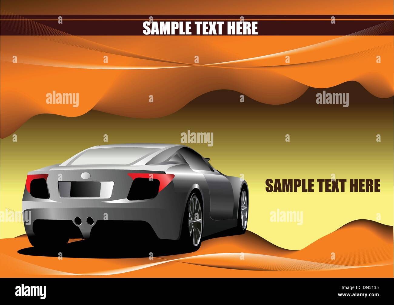 Abstract hi-tech background. Desert with car image Stock Vector Image ...